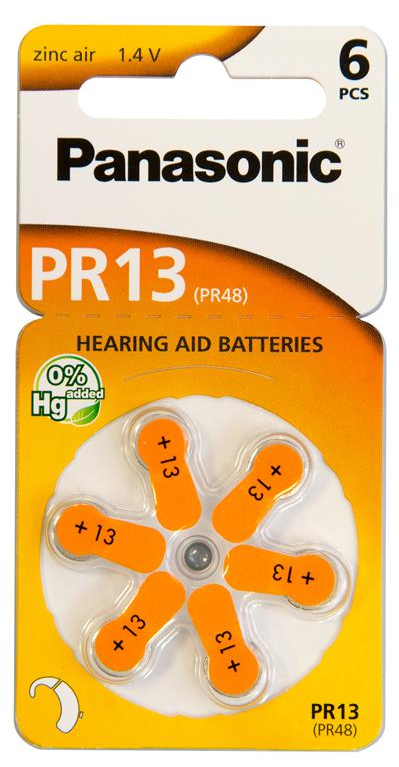 Купить Батарейки Panasonic PR48 (13) Zinc Air 6 шт. (PR-13/6LB) - цена в Харькове, Киеве, Днепре ...