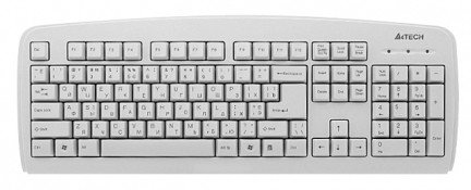 Купити Клавіатура A4Tech KBS-720 Slim PS/2 White - ціна в Києві, Львові, Вінниці, Хмельницькому ...