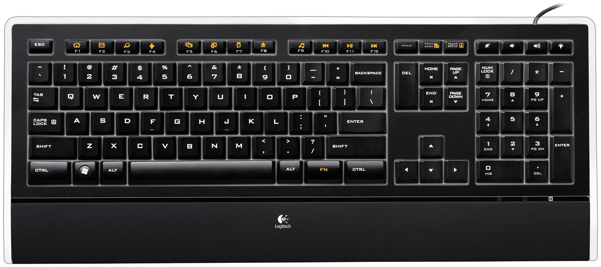 Клавиатура Logitech Illuminated Keyboard Usb 920 001174 купить в Украине Киев Днепр Харьков