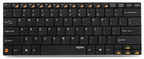 Купити Клавіатура Rapoo E6100 wireless Bluetooth Black - ціна в Києві, Львові, Вінниці ...