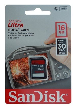 Купить Карта памяти SanDisk SDHC 16GB Class 10 Ultra 30MB/s (SDSDU-016G ...