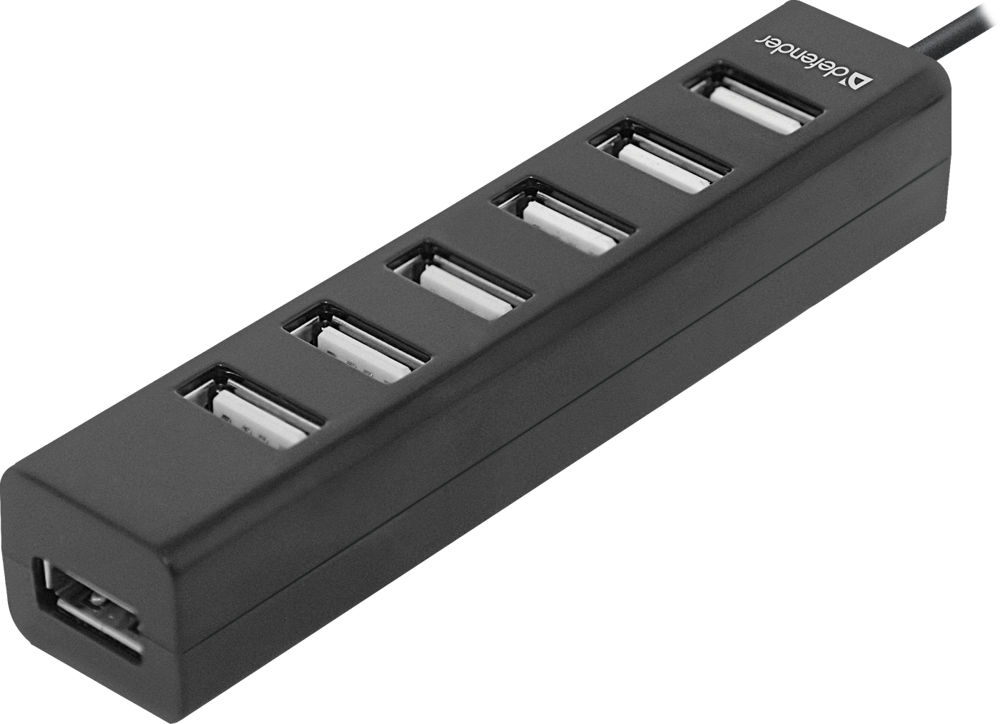 USB-хаб Defender Quadro Swift USB 2.0 7-ports (83203) Black купити в ...