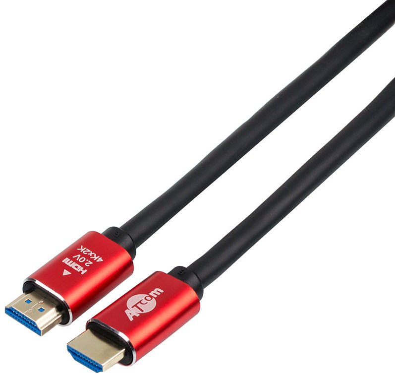 Купить Кабель Atcom Hdmi Hdmi 2m V2 0 4k 24942 Red цена в Харькове Киеве Днепре Одессе в