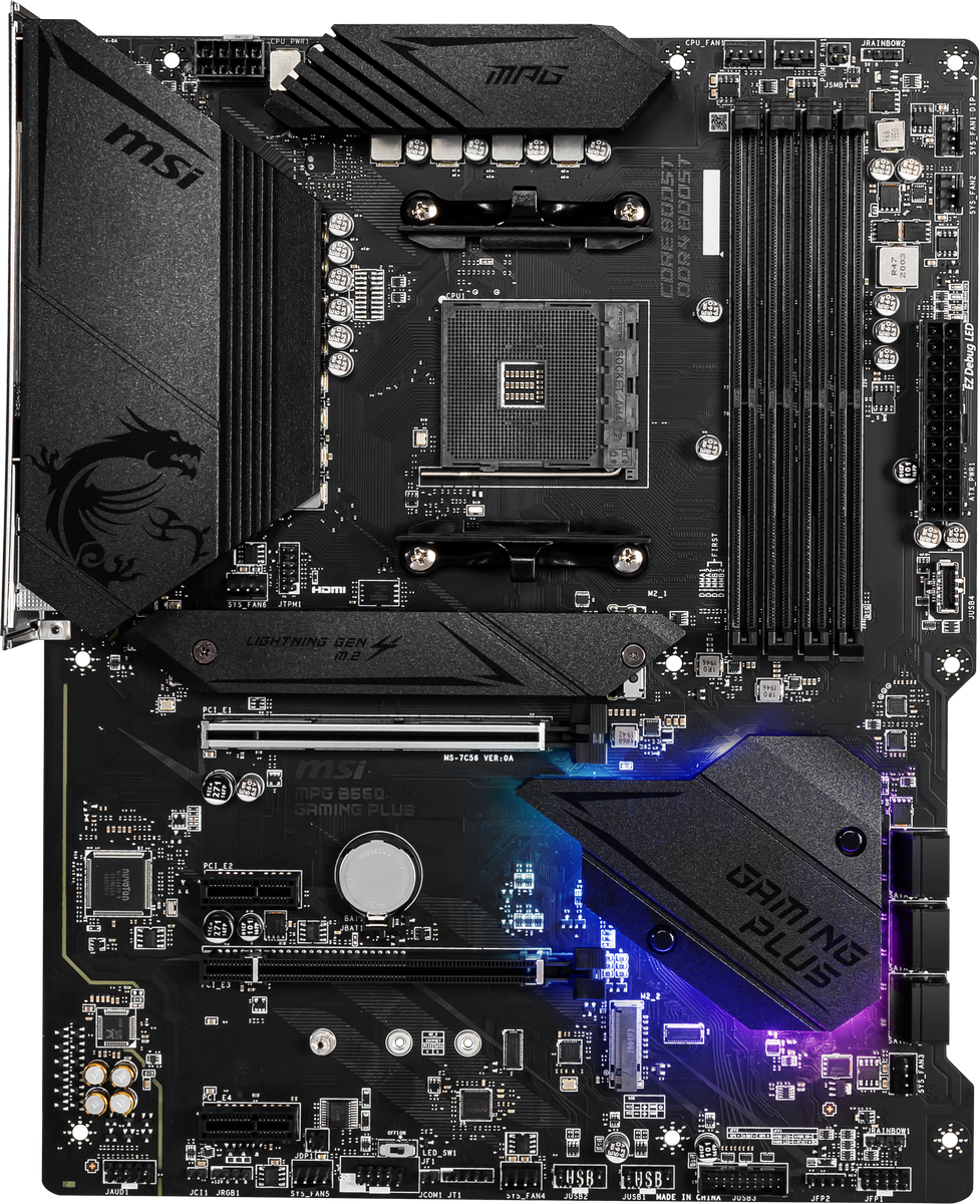 Материнська плата MSI MPG B550 GAMING PLUS (sAM4, AMD B550) з ...