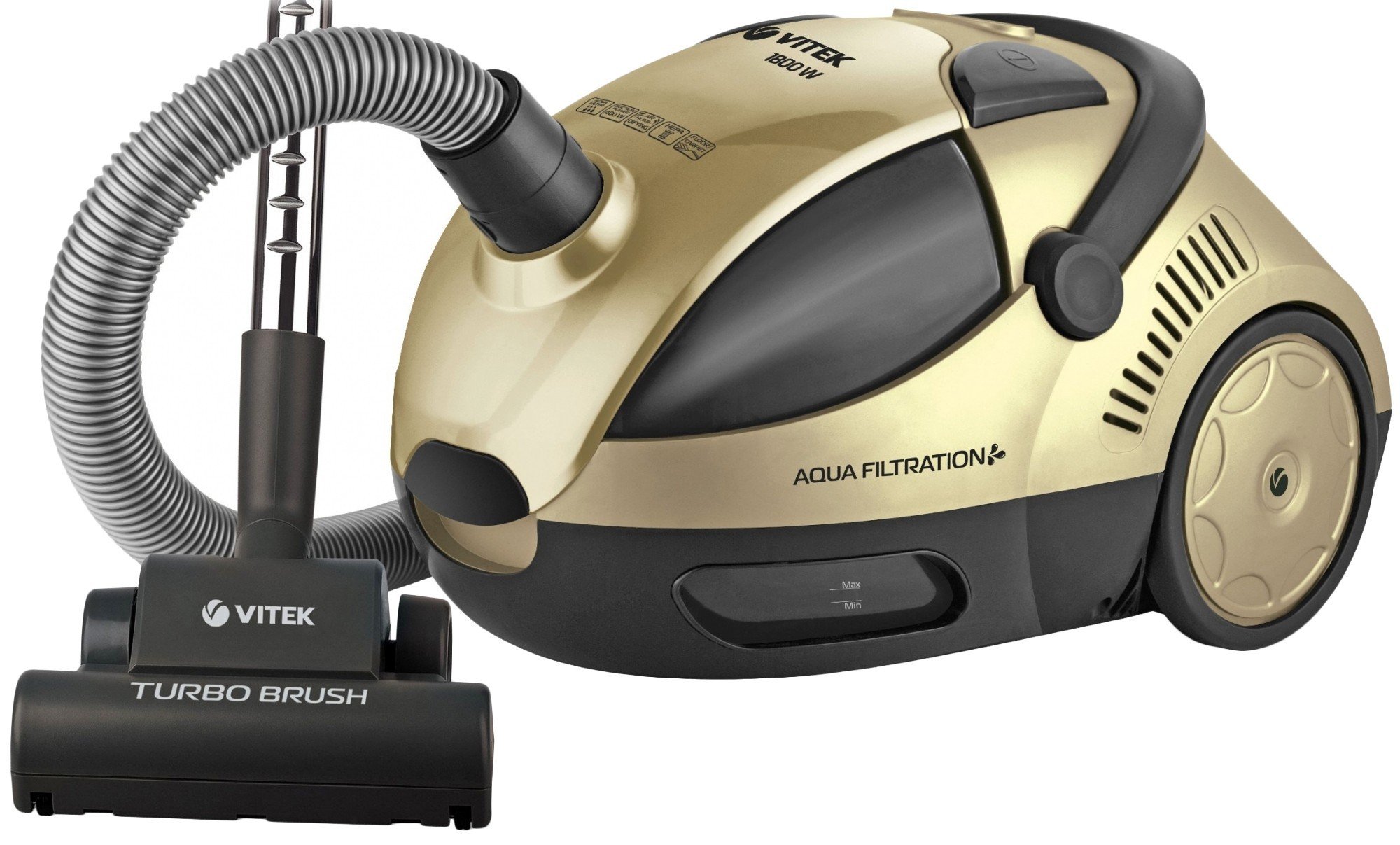 Купить Пылесос Vitek VT-1834 Gold - цена в Харькове, Киеве, Днепре, Одессе в интернет-магазине ...