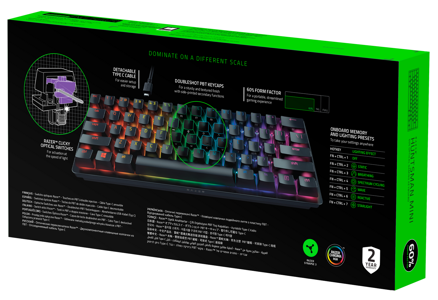 Клавиатура Razer Huntsman Mini Linear Optical Switch (RZ03-03390200 ...