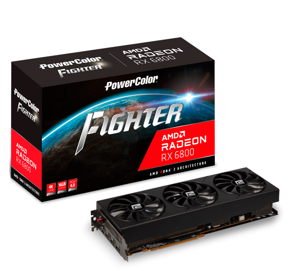 Продать Видеокарта PowerColor Radeon RX 6800 Fighter OC 16384MB (AXRX ...