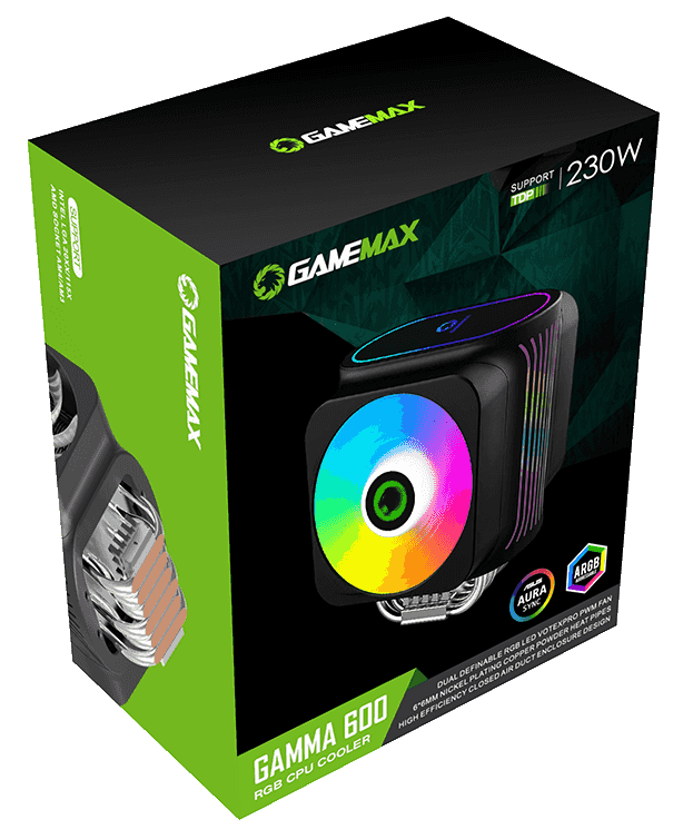 Кулер GAMEMAX Gamma 600 ARGB купить с проверкой совместимости: обзор ...