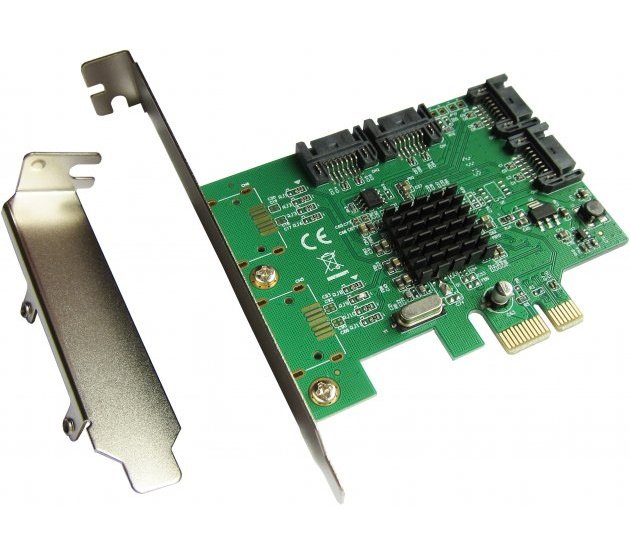 Купить Контроллер Dynamode PCI-E to 4 x SATA (PCI-E-4xSATAIII-6G ...