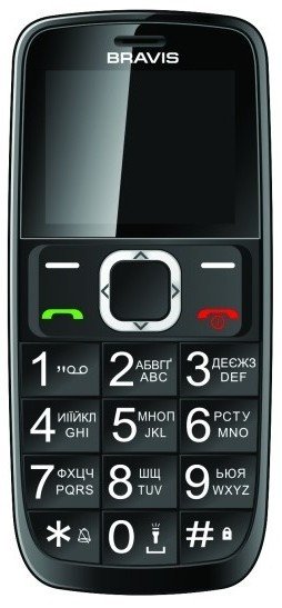 Купить Мобильный телефон Bravis Senior Black - цена в Харькове, Киеве, Днепре, Одессе в интернет ...