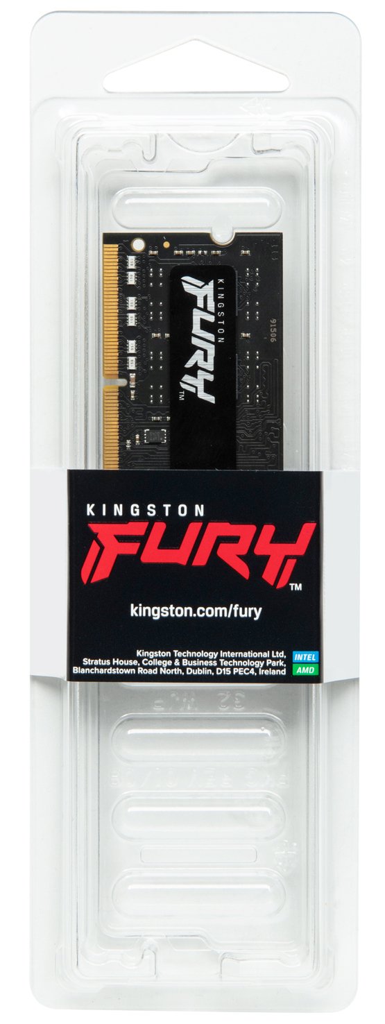 ОЗУ Kingston SODIMM DDR4 8GB 3200Mhz FURY Impact Black (KF432S20IB/8) з перевіркою сумісності ...