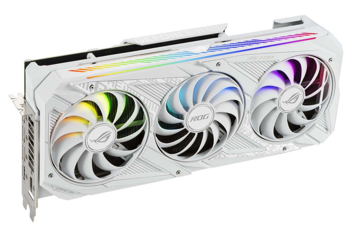 Відеокарта Asus ROG GeForce RTX 3080 STRIX OC White 10240MB (ROG-STRIX ...
