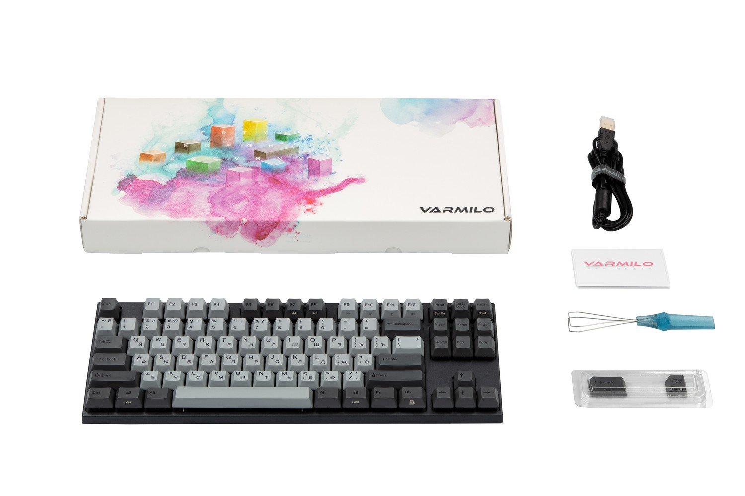 Клавіатура Varmilo VA87M Ink Rhyme Varmilo EC Ivy V2 (MA87MM2W/LLH2RB ...