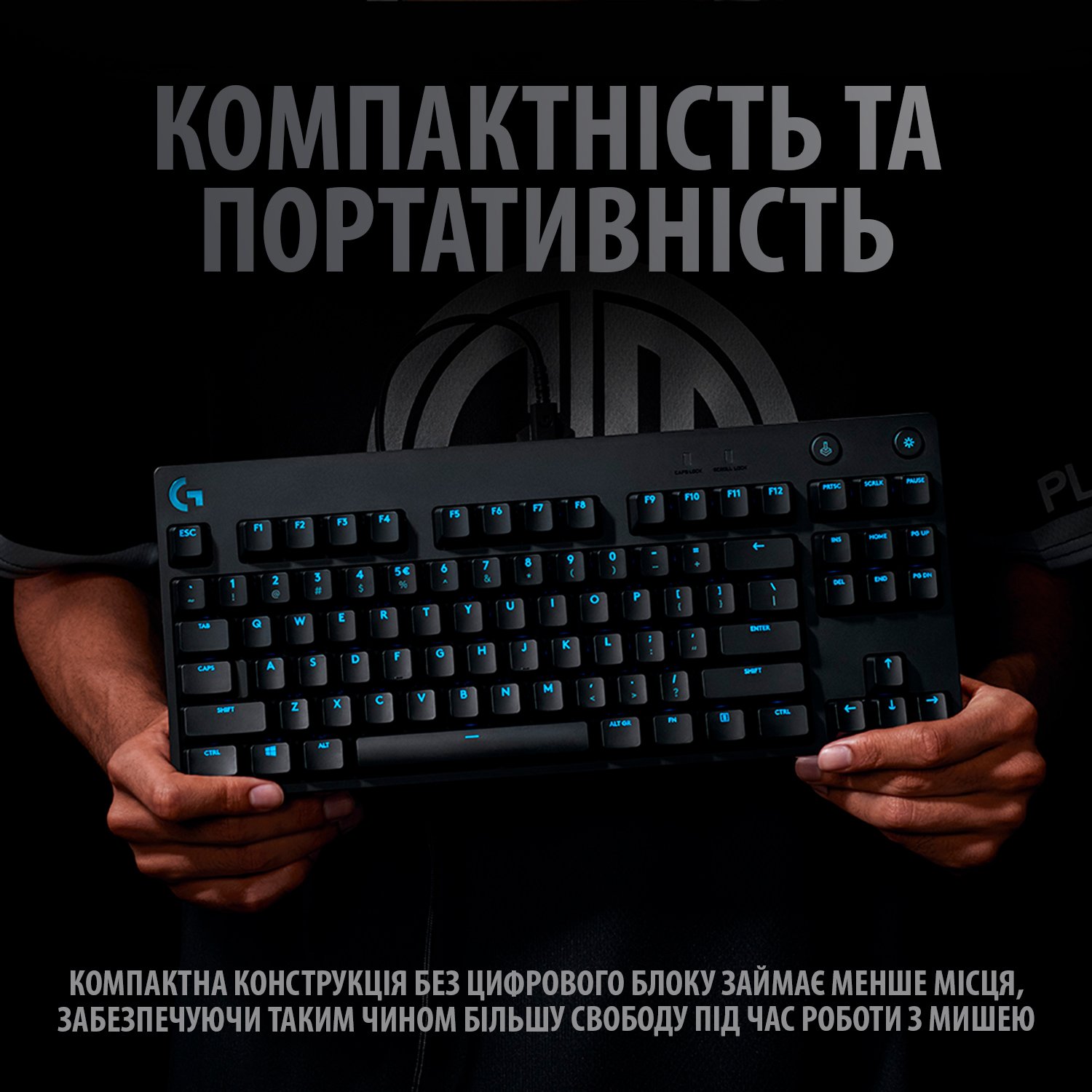 Клавіатура Logitech G PRO RGB GX Blue (920-009392) Black: ціна на ...