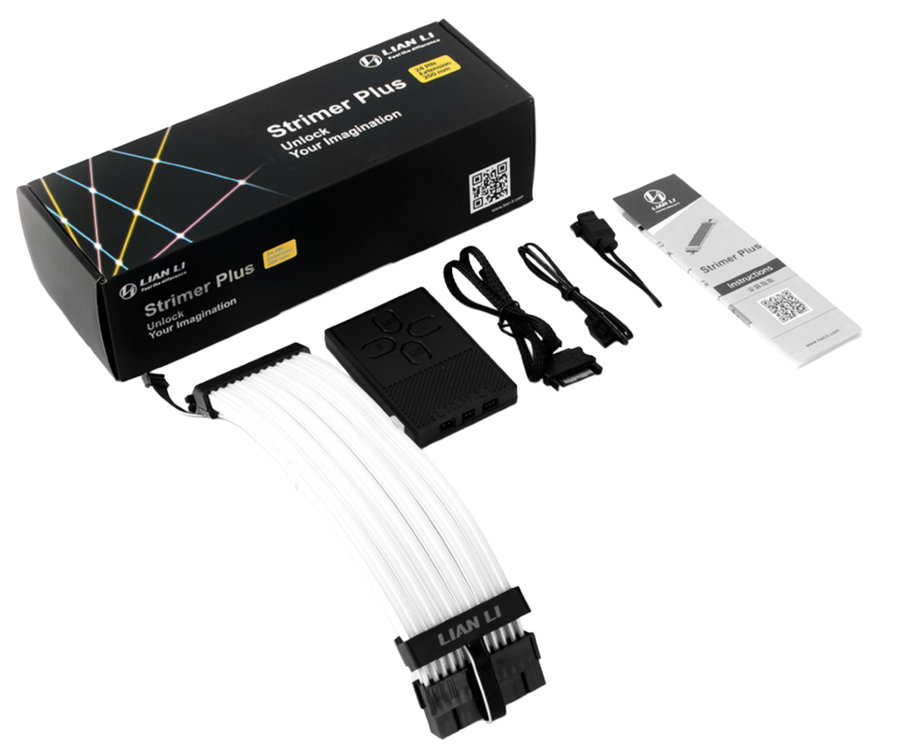 Набор кастомных кабелей питания LIAN LI ARGB Strimer plus 24 pin ...