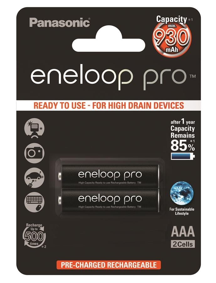 Купить Аккумулятор Panasonic Eneloop Pro Aaa 930 Mah 2bp Bk 4hcde 2be