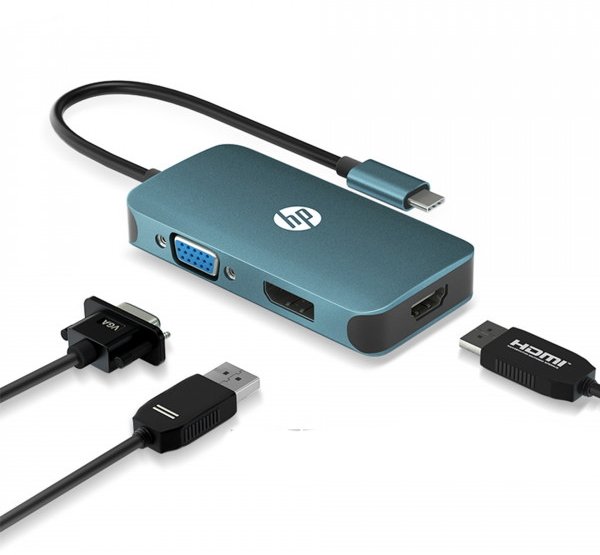 USB-хаб HP USB Type-C 3 in 1 (DHC-CT200) Blue купить в Украине: Киев ...