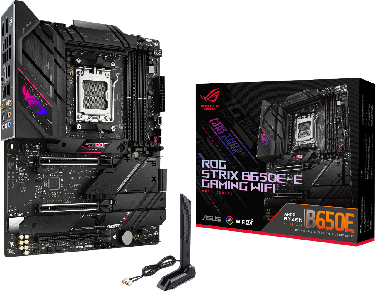 Материнська плата Asus ROG STRIX B650E-E GAMING WIFI (sAM5, AMD B650 ...