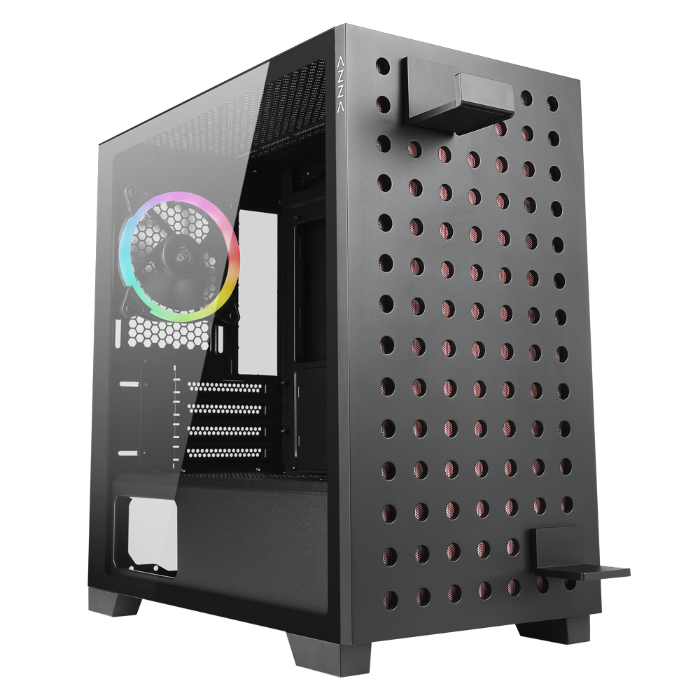 Продать Корпус AZZA Elise ARGB Tempered Glass без БП (CSAZ-140) Black ...