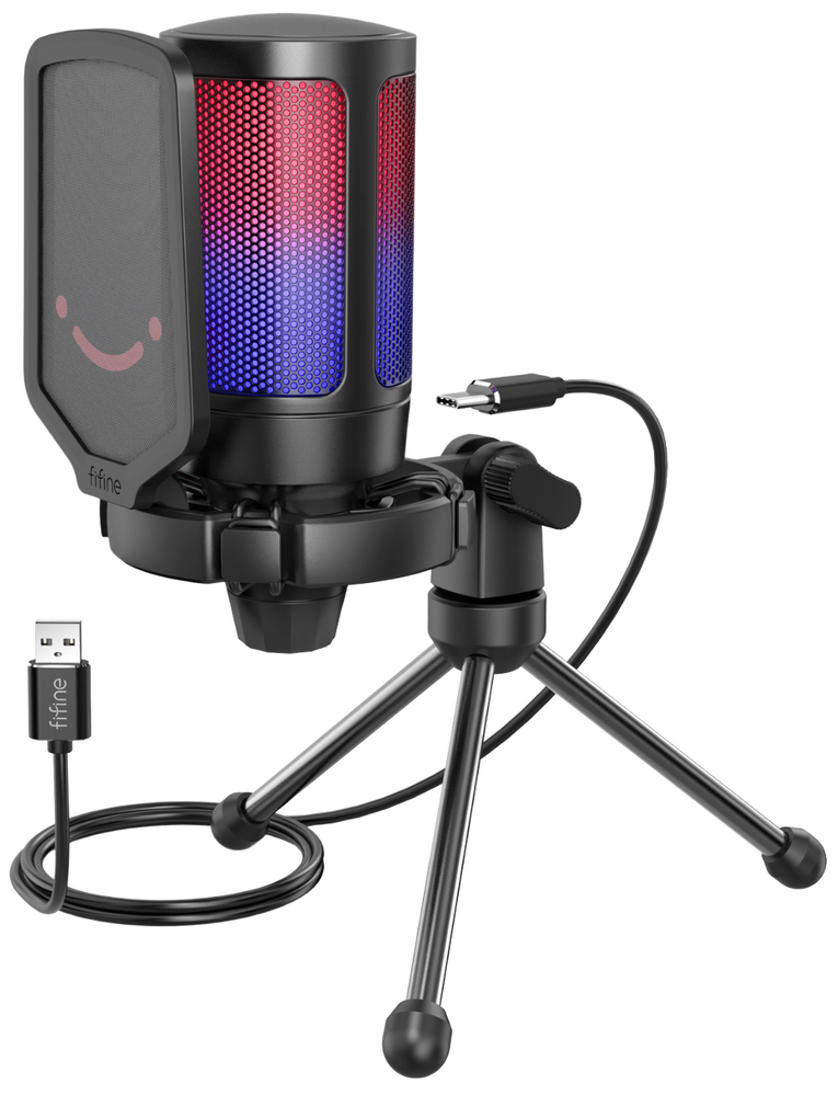Микрофон Fifine AmpliGame A6V (A6V) Black: обзор, характеристики, цена ...