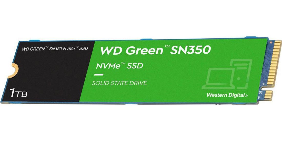 SSD-диск Western Digital Green SN350 3D NAND QLC 1TB M.2 (2280 PCI-E ...