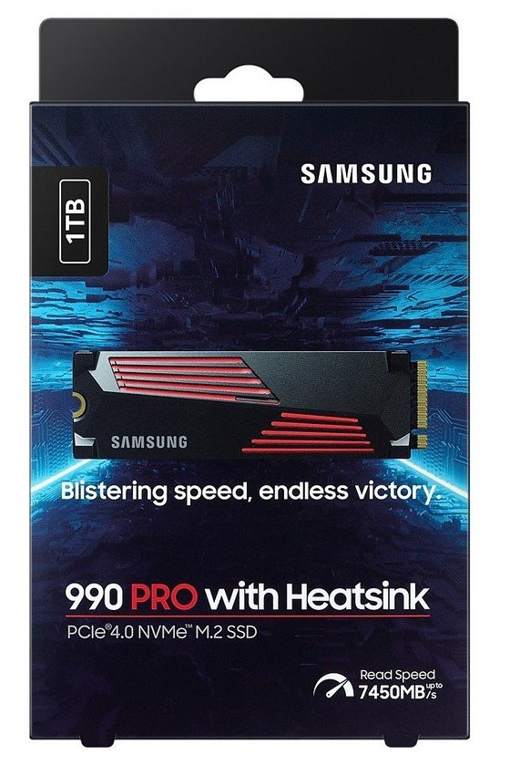 SSD-диск Samsung 990 PRO V-NAND 3-bit MLC 1TB M.2 (2280 PCI-E) NVMe 2.0 (MZ-V9P1T0CW) з ...