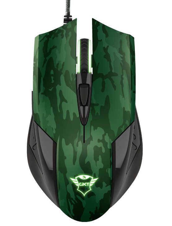 Купить Мышка Trust GXT 781 Rixa Camo Gaming & Mouse Pad (23611) Green ...