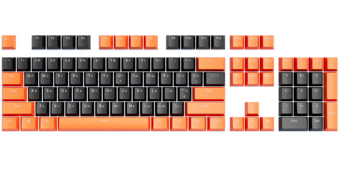 Купить Набор кейкапов Dark Project KS-43 PBT ENG/RU/UA (DP-KS-0043 ...