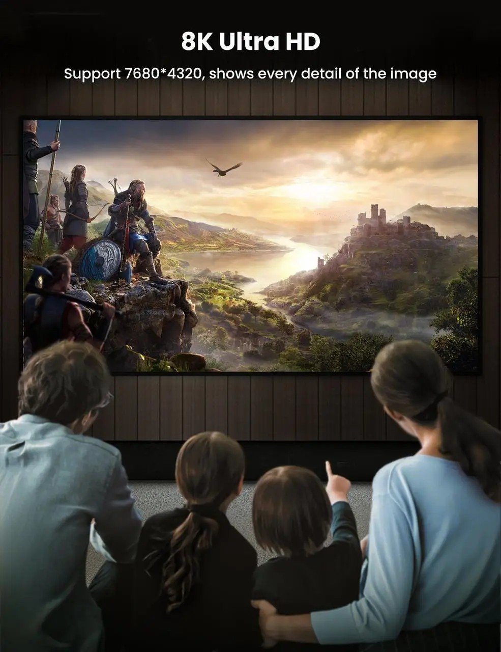 Кабель Ugreen DP114 DisplayPort-DisplayPort 8K 1.4 2m (80392) Black ...