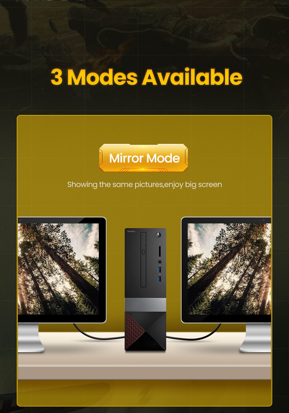 Кабель Ugreen DP114 DisplayPort-DisplayPort 8K 1.4 2m (80392) Black ...