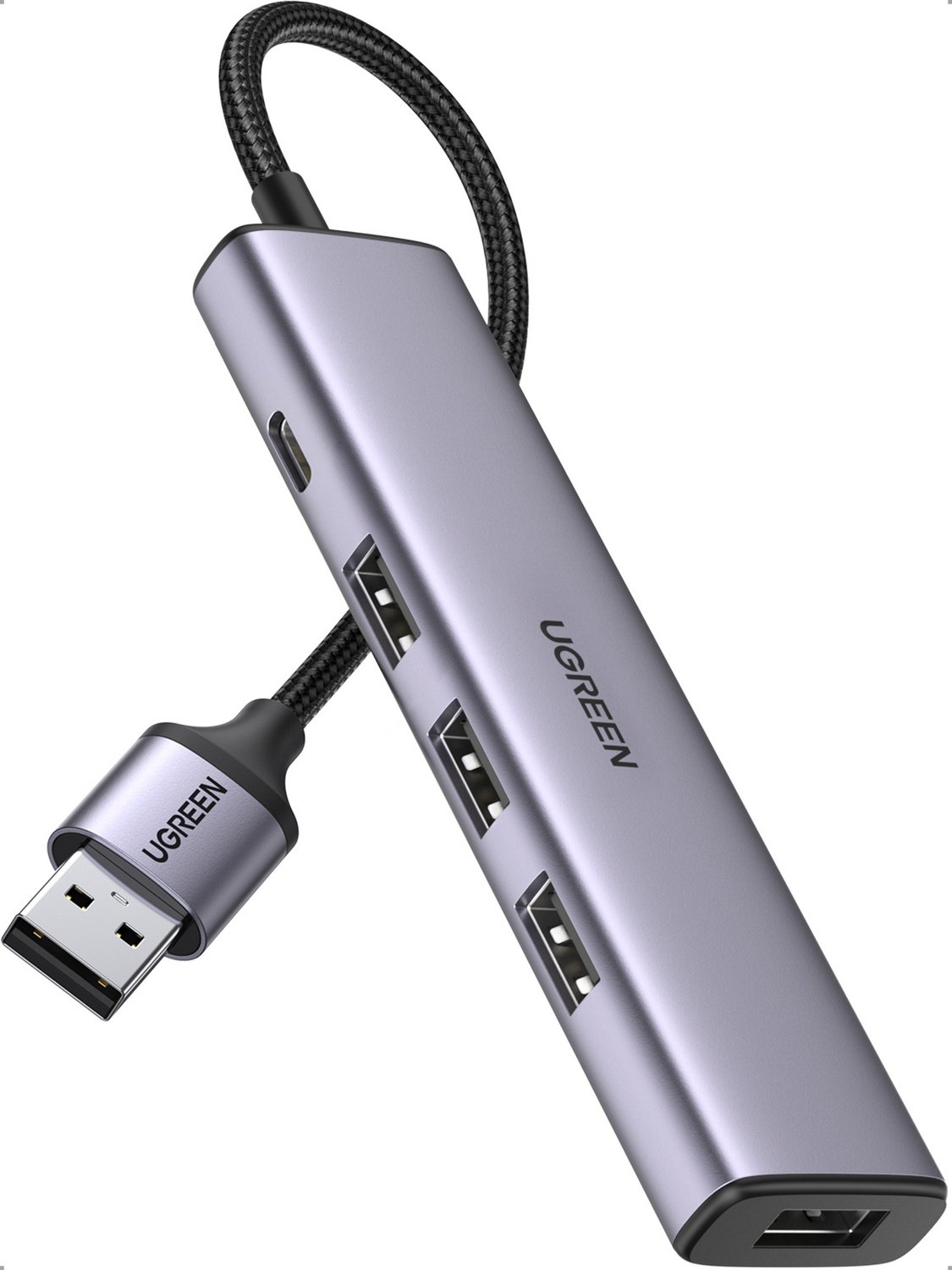 Купить USB-хаб Ugreen CM473 USB 3.0 4 in 1 (20805) Grey - цена в ...