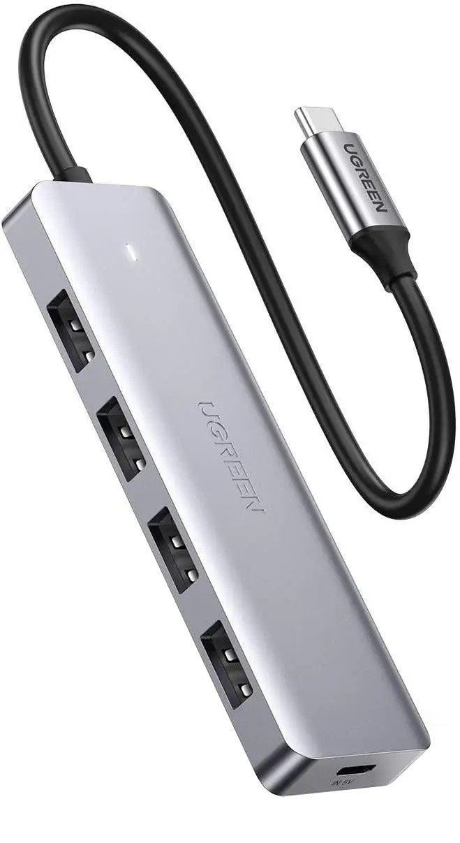 Купить USB-хаб Ugreen CM219 USB Type-C 4 in 1 (70336) Grey - цена в ...