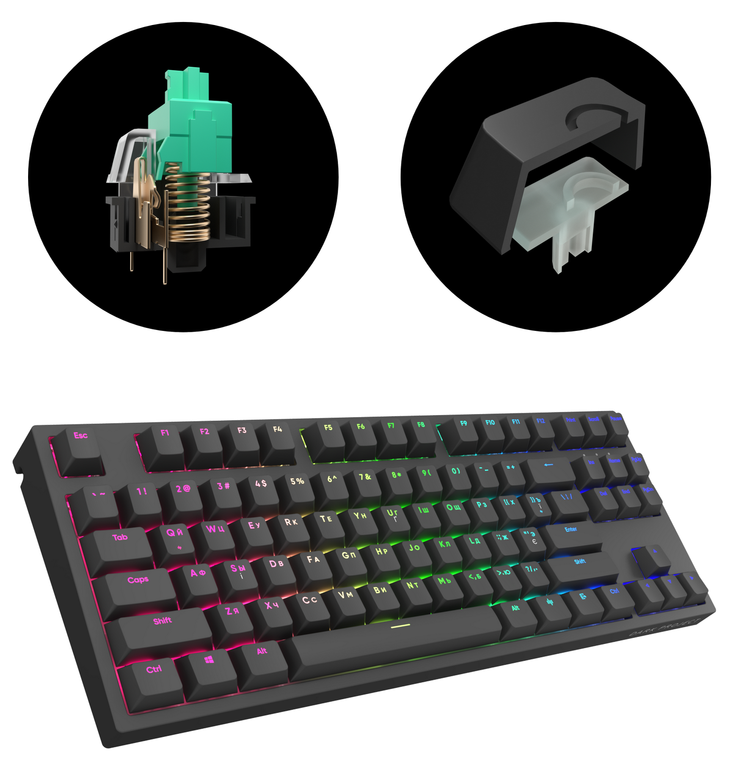 Клавиатура Dark Project One KD87A PBT Mechanical G3ms Sapphire (DP-KD ...