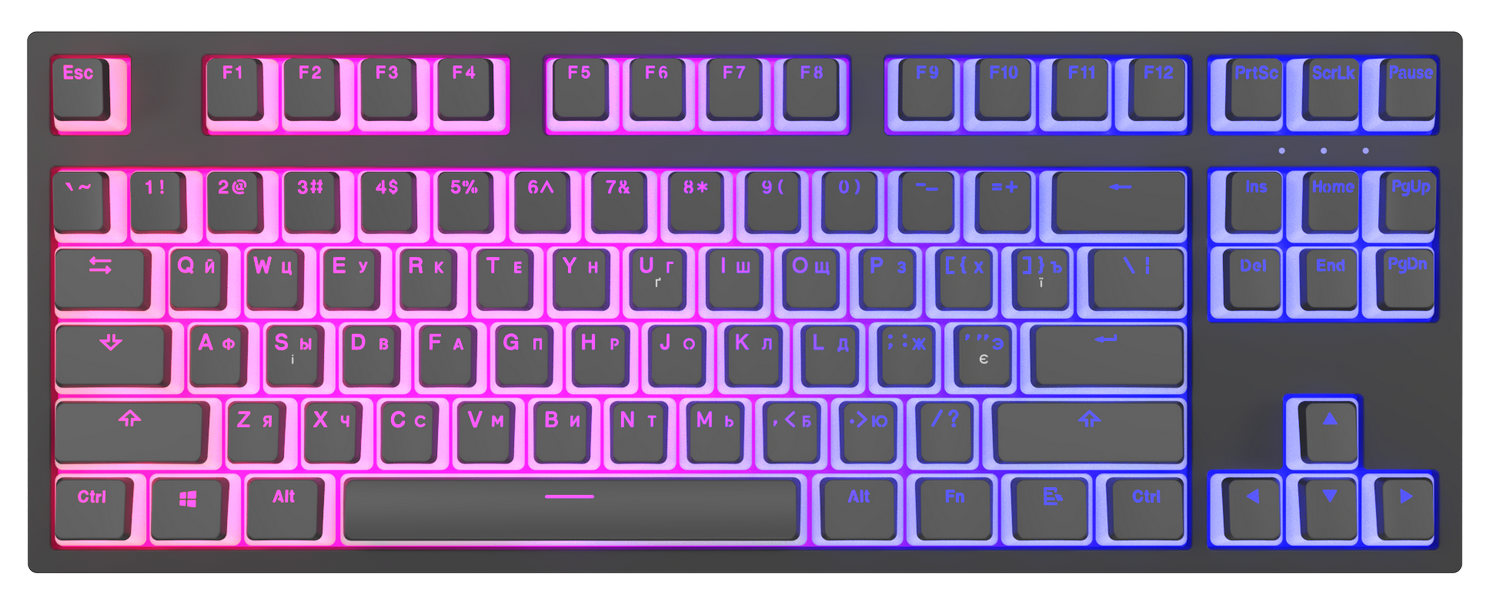 Купити Клавіатура Dark Project KD87A PBT Mechanical Gateron Cap Teal ...