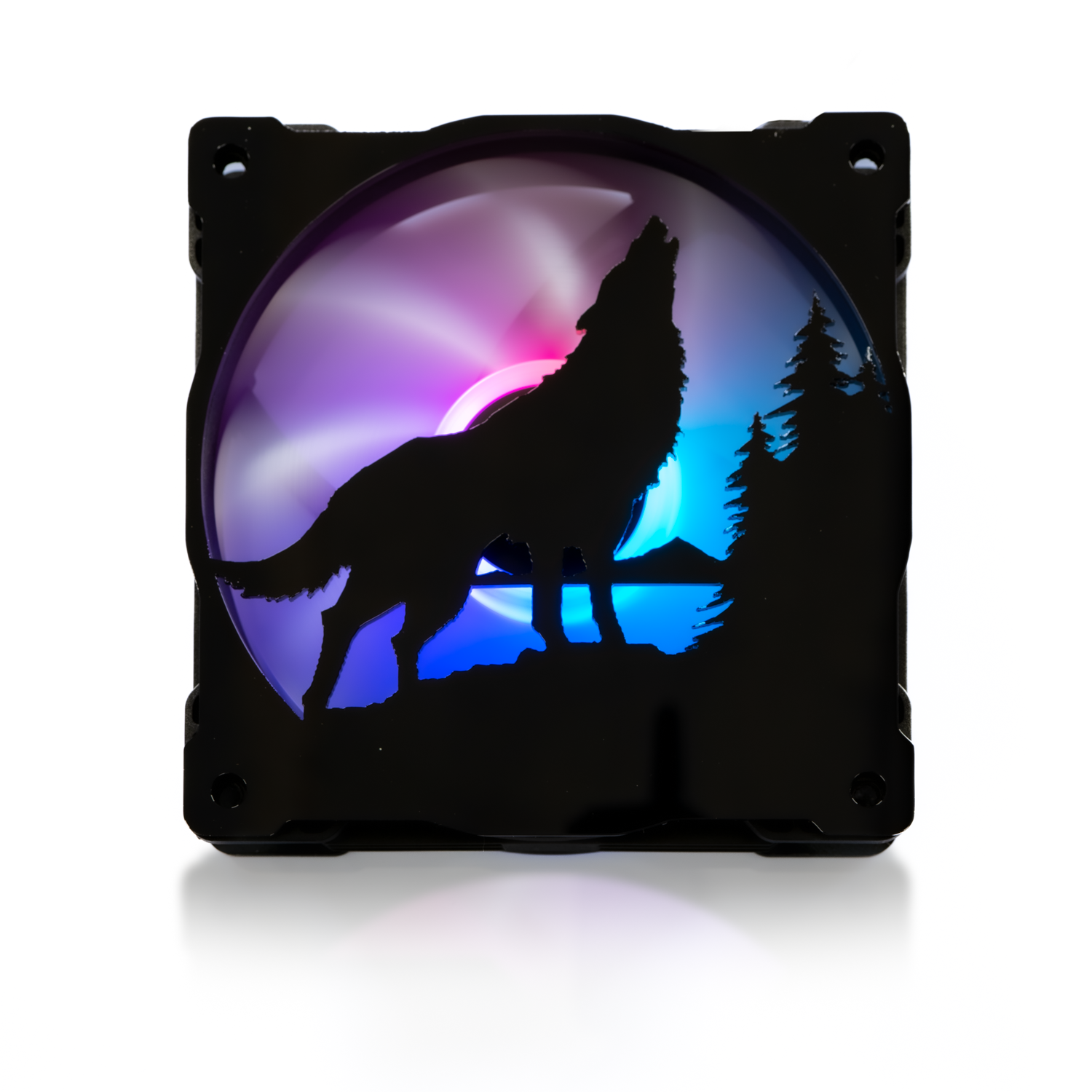 Купить Накладка для вентилятора EVOLVE Fan Grill Wolf 120mm. - цена в Харькове, Киеве, Днепре ...