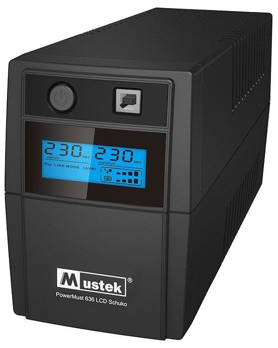 ИБП Mustek PowerMust 636 LCD Schuko (98-LIC-L0636) купить в Украине ...