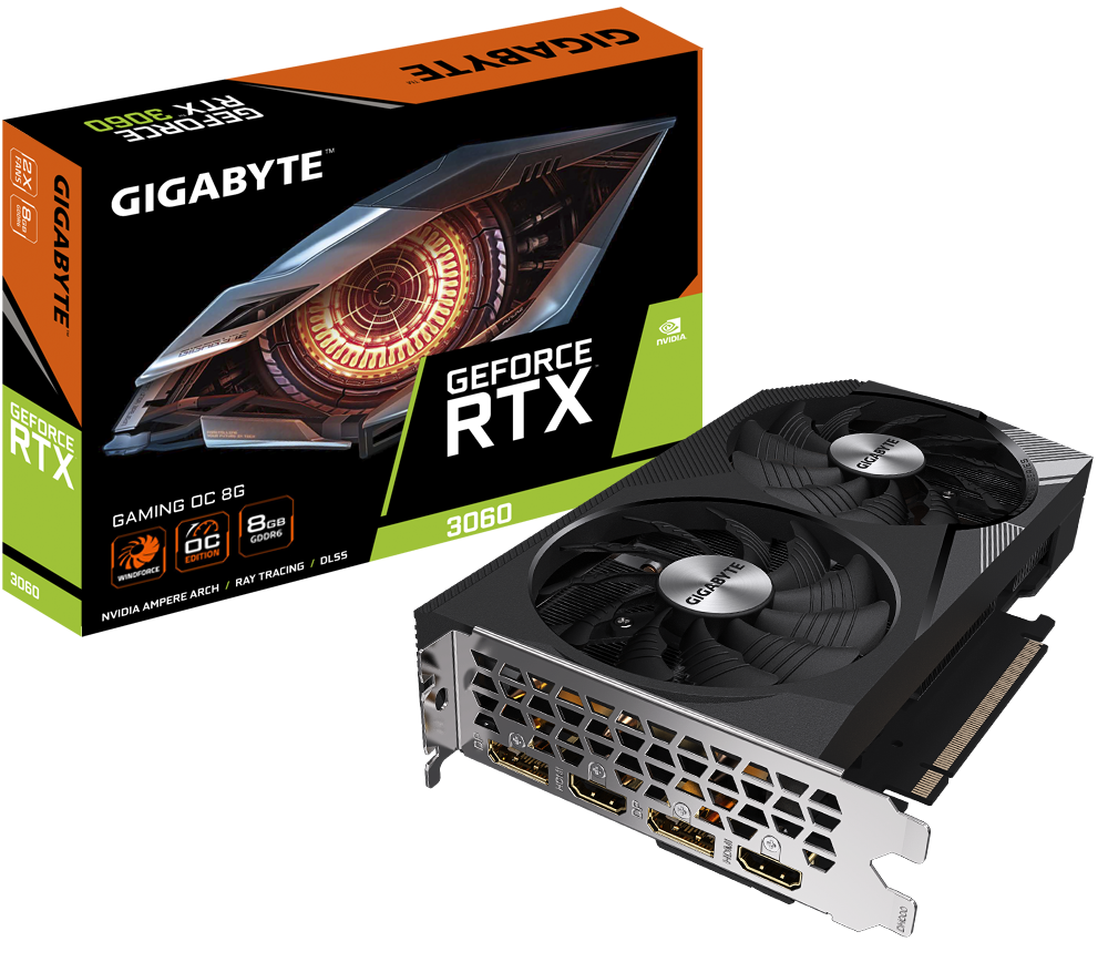 Відеокарта Gigabyte GeForce RTX 3060 Gaming OC 8192MB (GV-N3060GAMING ...