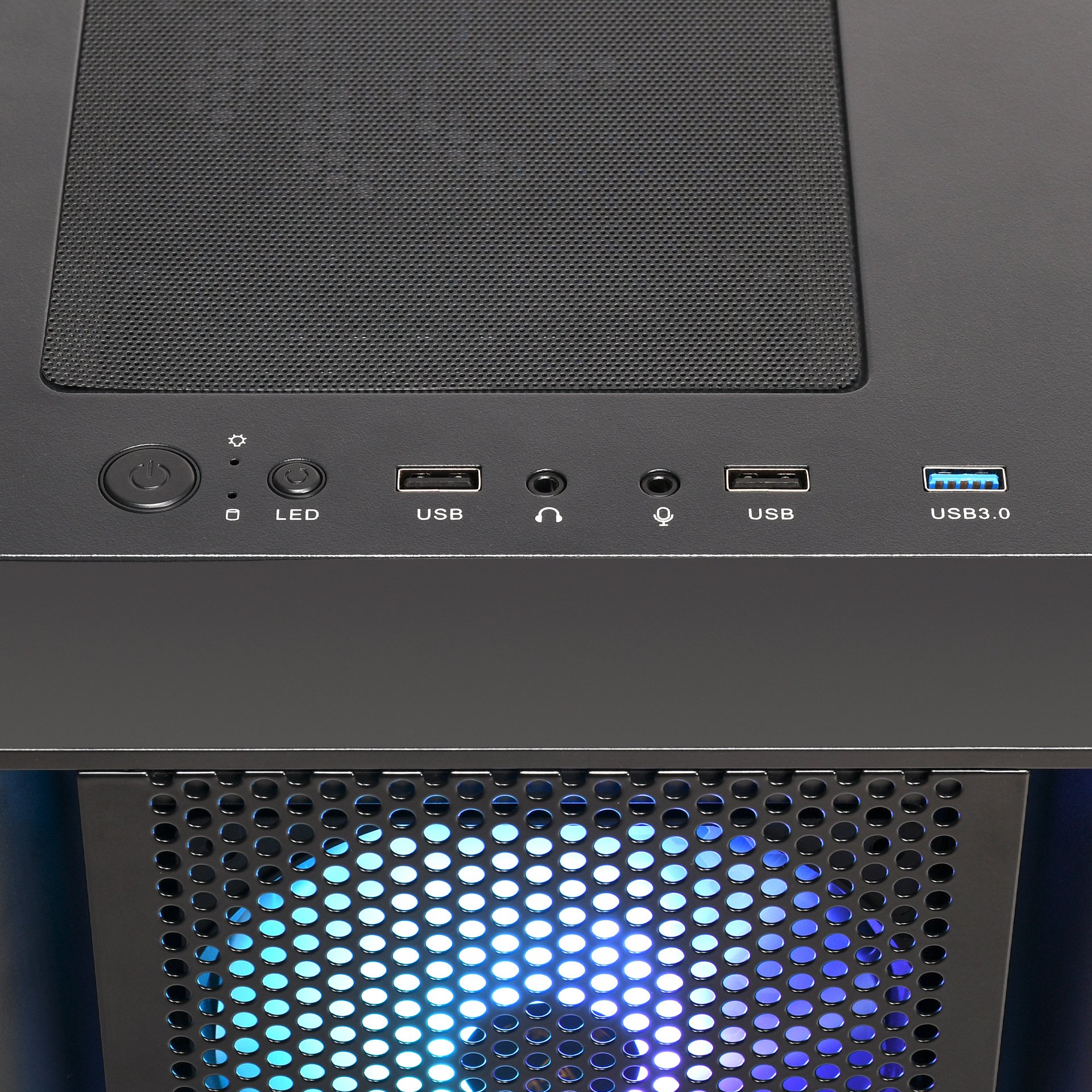 Корпус Gamdias AURA GC2 Tempered Glass без БЖ (4712960137134) Black з ...