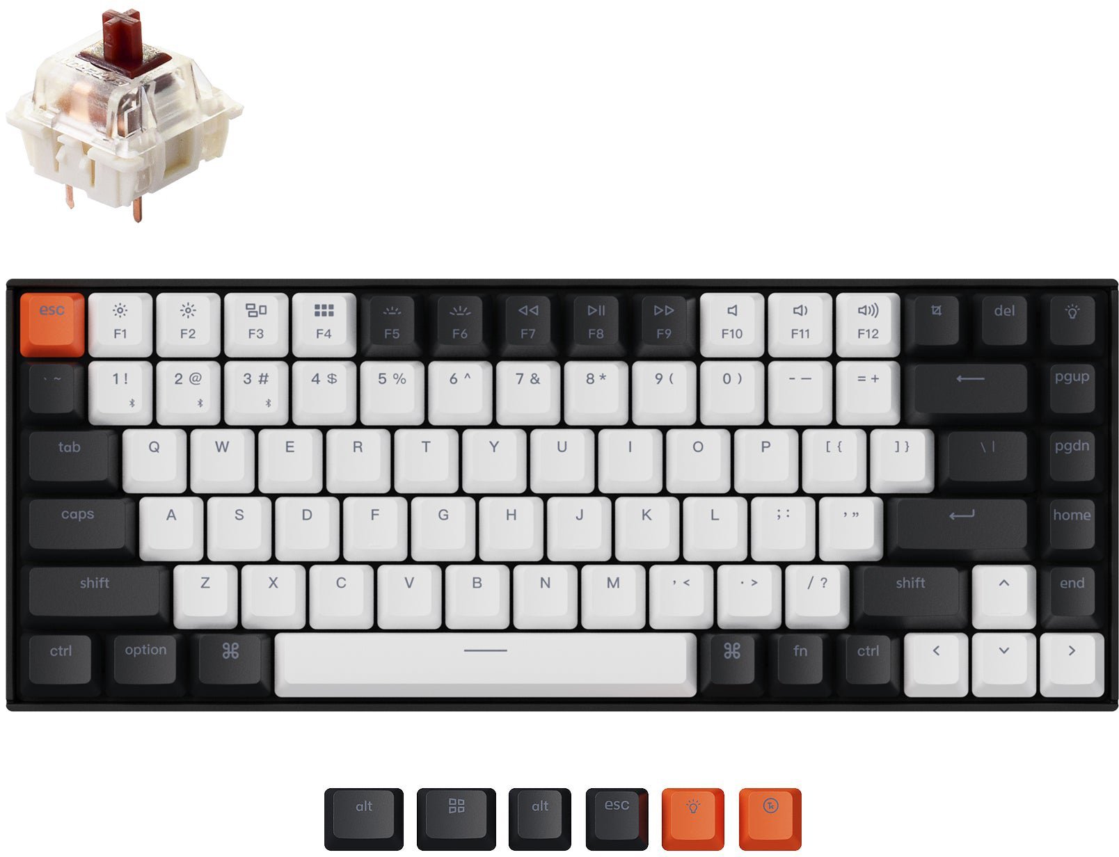 Клавіатура Keychron K2 84 Key RGB Gateron G PRO Brown Hot-Swap WL ...