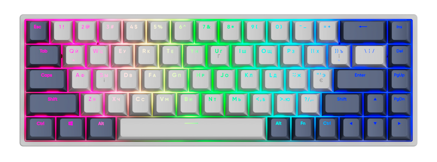 Клавиатура Dark Project KD68B G3MS Sapphire (DP-KD-68B-104705-GMT) Grey ...