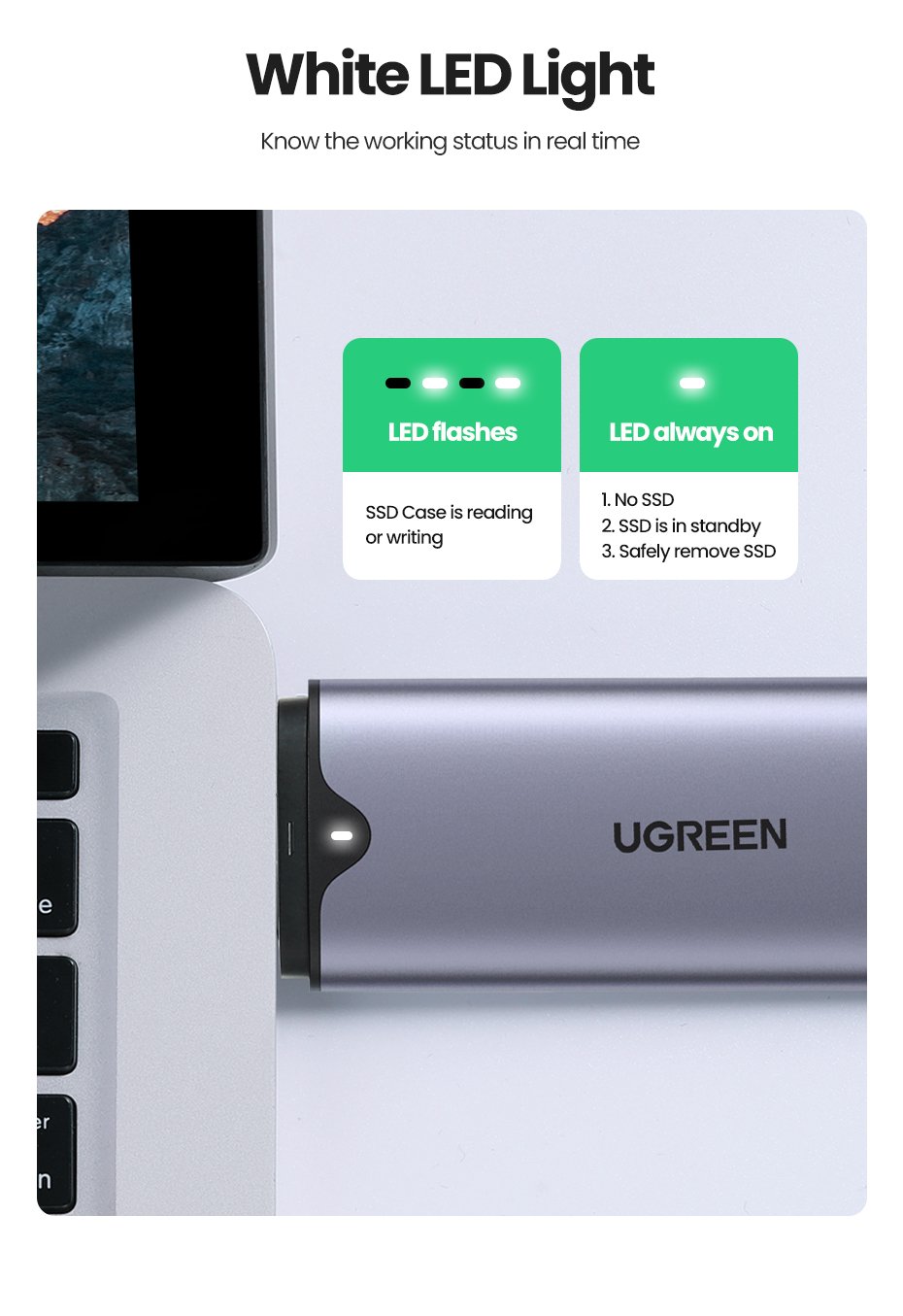 Ugreen CM353 M.2 M-Key USB Type-C/USB Type-A (70532) Grey: ціна на ...