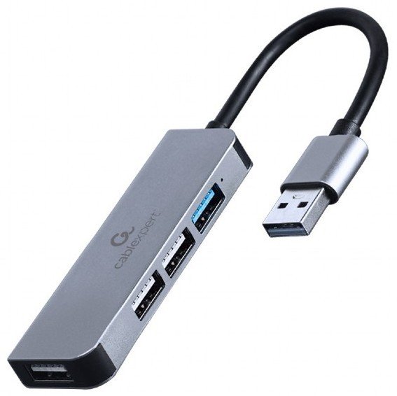 Купити USB-хаб Cablexpert USB Type-C 4 in 1 (UHB-CM-U3P1U2P3-01) Grey ...