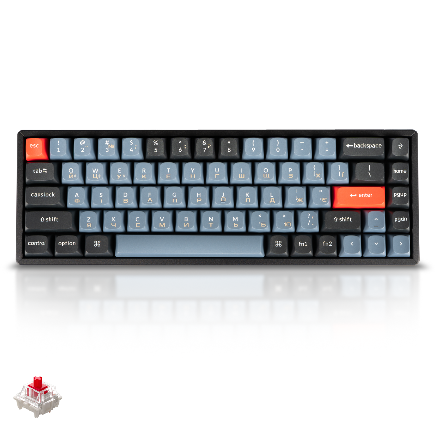 Клавіатура Keychron K6 Pro 68 Key QMK RGB Gateron G PRO Red Hot-Swap WL ...
