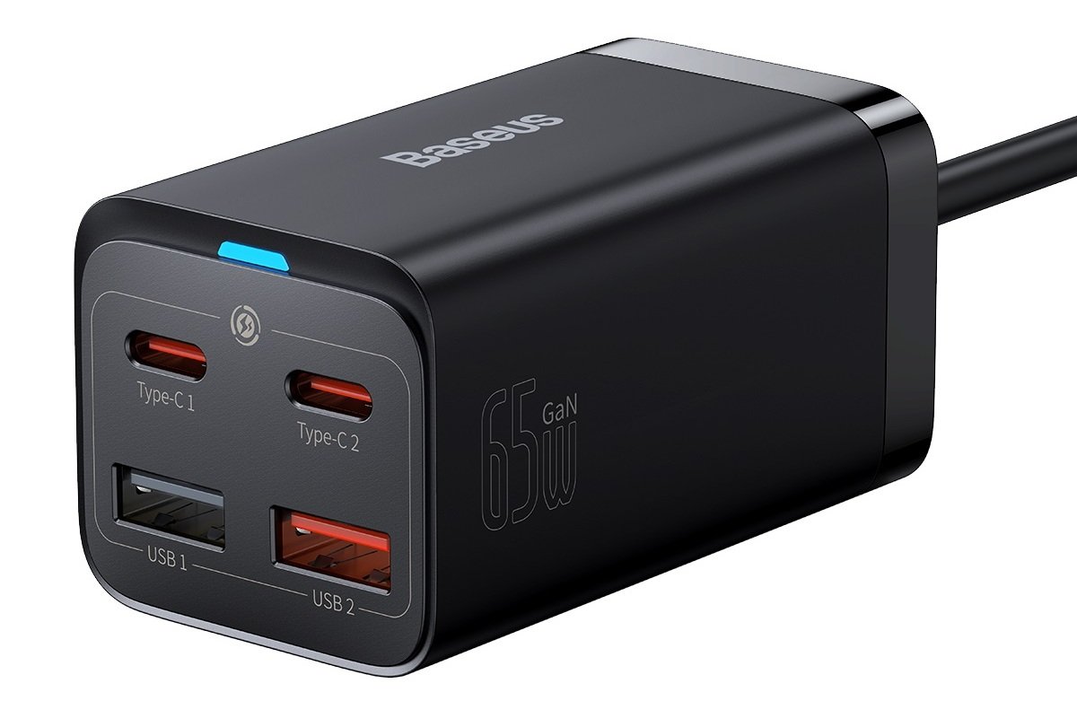 Купити Мережевий зарядний пристрій Baseus GaN3 Pro Desktop Fast Charger 2 x USB + 2 Type-C 65W ...