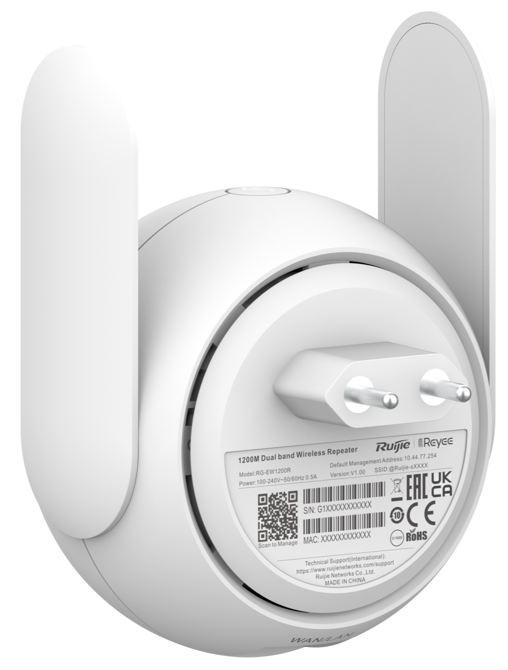 Wi-Fi точка доступа Ruijie Reyee RG-EW1200R: обзор, характеристики ...