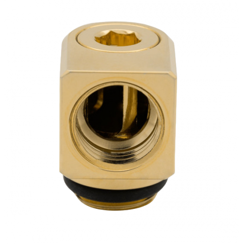Фитинг EKWB EK-Quantum Torque Micro Rotary 90° - Gold (3831109851043) купить в Украине: Киев ...