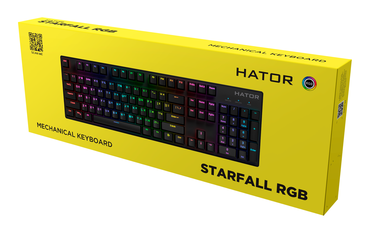 Клавиатура HATOR Starfall RGB Green switch (HTK-598) Black: обзор ...