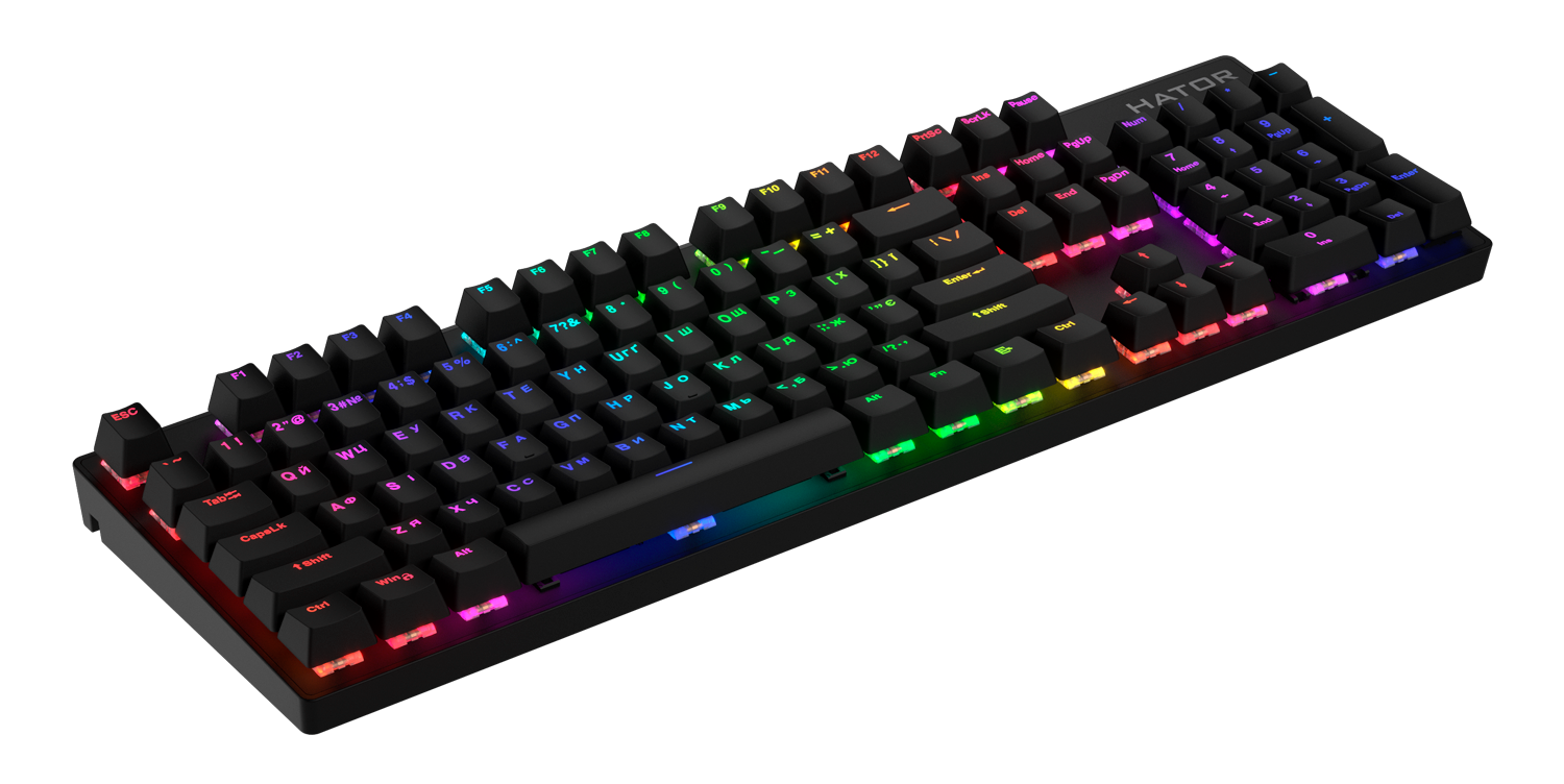 Клавіатура HATOR Starfall RGB Pink switch (HTK-599) Black: ціна на ...
