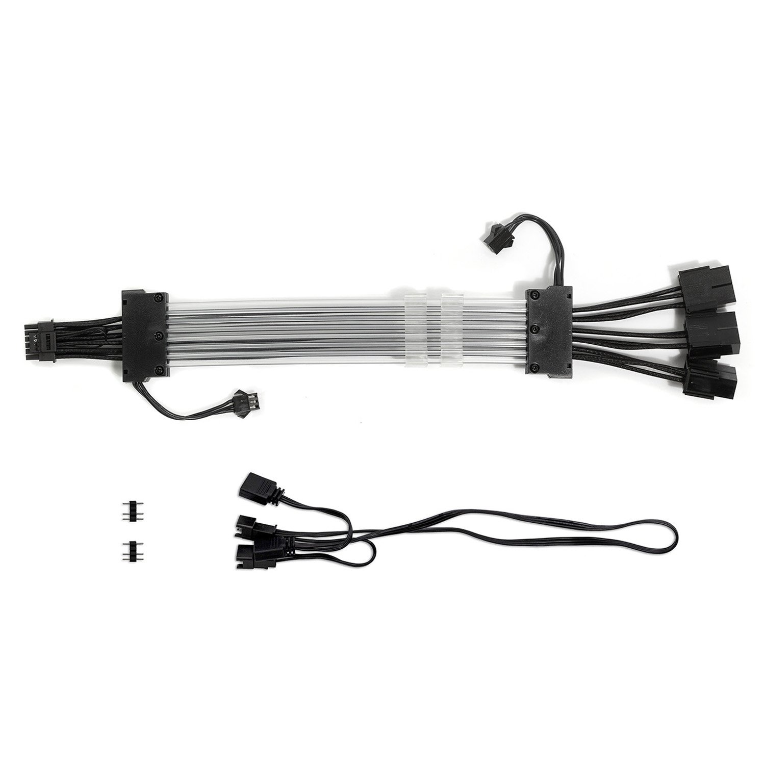 Адаптер EVOLVE 3 x 8 pin to 16 pin PCIe 5.0 ARGB (EV-APCIERGB-BK) Black ...