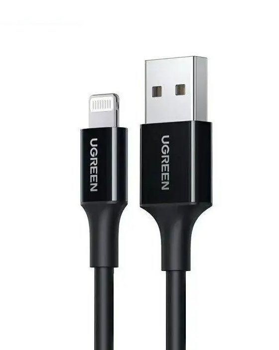Купить Кабель Ugreen US155 USB to Lightning 2.4A 1m (80822) Black ...
